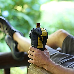 Puffin - The OG Beverage Sleeping Bag - Insulated Beer Cooler, Blue & Gold