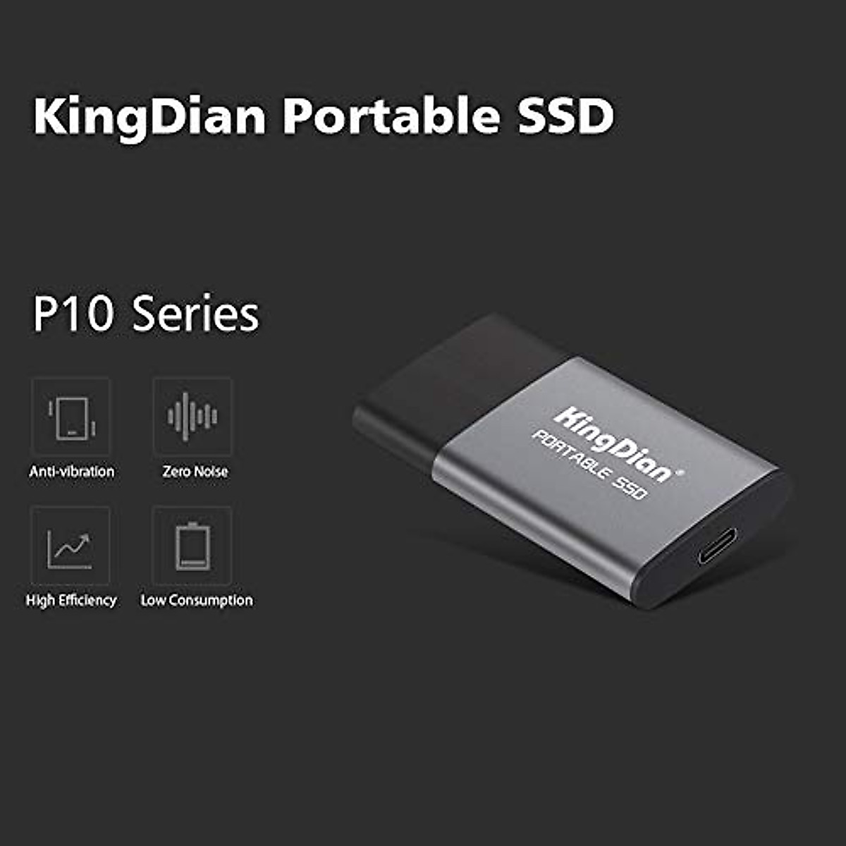 KingDian 120gb 240gb 500gb External SSD USB 3.0 Portable Solid State Drive (500GB)