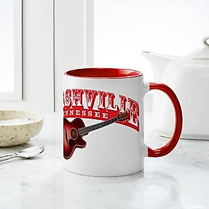 CafePress Nashville Guitar Mug Ceramic Coffee Mug, Tea Cup 11 oz