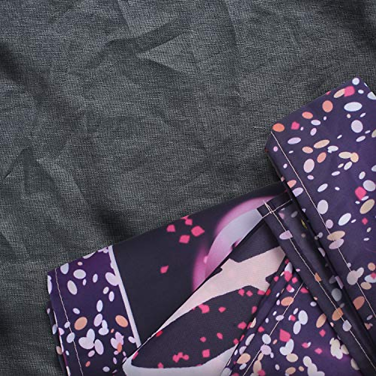 PAKBOOM Happy 10th Birthday Door Cover Porch Banner Sign Set - 10 Years Old Birthday Decoraions Party Supplies for Girls - Purple Pink