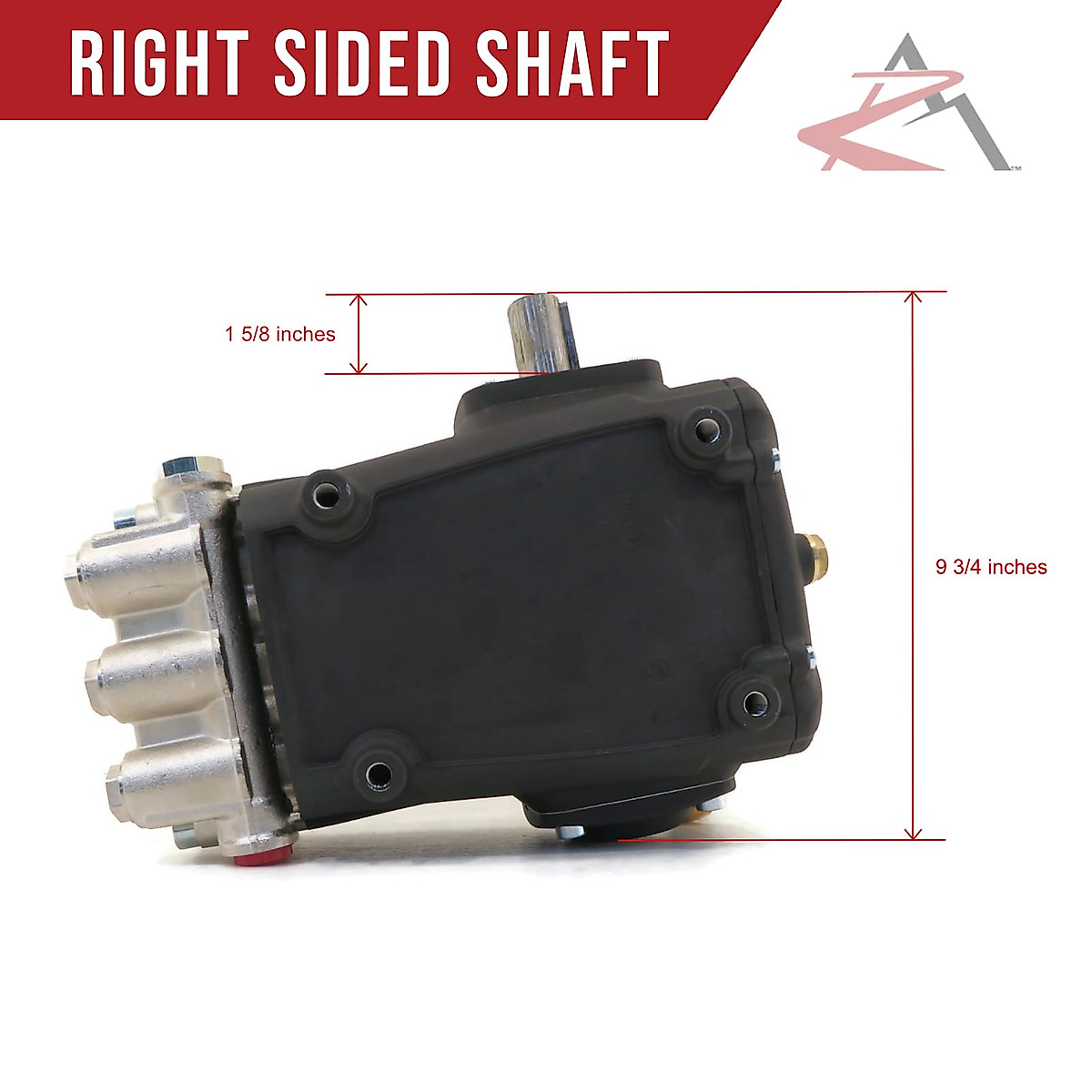 Genuine OEM Annovi Reverberi Horizontal Pump for Pressure Washer for Interpump WS202 Solid Shaft