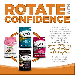 NutriSource Adult Dog Food, Made with Lamb Meal and Rice, with Wholesome Grains, 30LB, Dry Dog Food