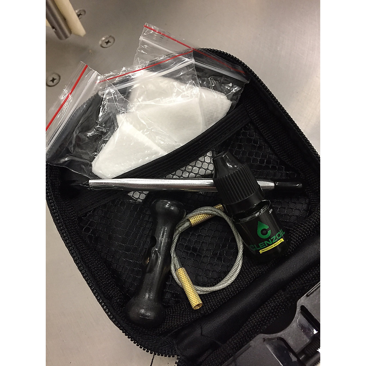 Clenzoil Field and Range Multi-Caliber Pistol Cleaning Kit with .25 oz Solution Gun Oil