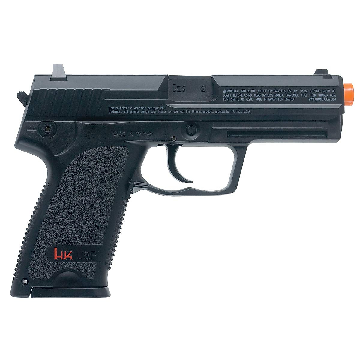 Elite Force HK Heckler & Koch USP CO2 Powered 6mm BB Pistol Airsoft Gun, Standard Action, Black
