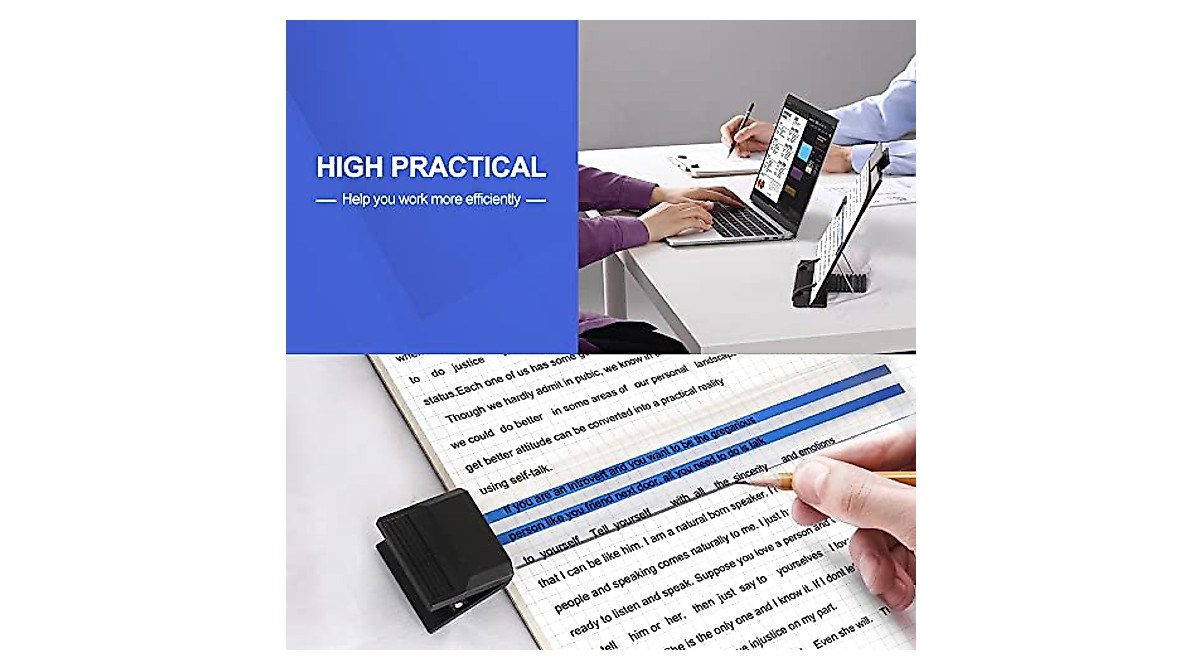 Adjustable Desktop Document Holder - 7 Position Ergonomic Stand