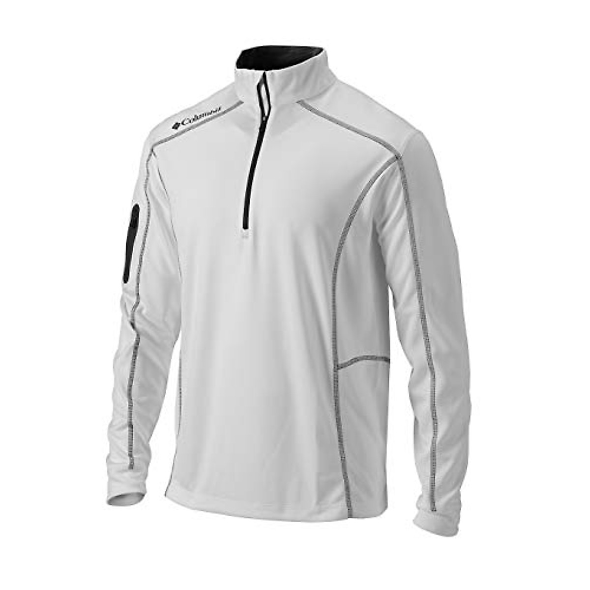 Columbia Omni-Wick Shotgun 1/4 Zip, White, Large