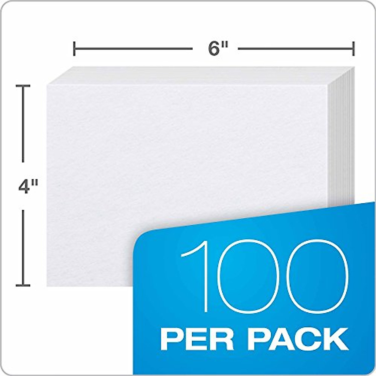 Oxford Blank Index Cards, 4 x 6 Inches, White, 10 Packs of 100 (40)