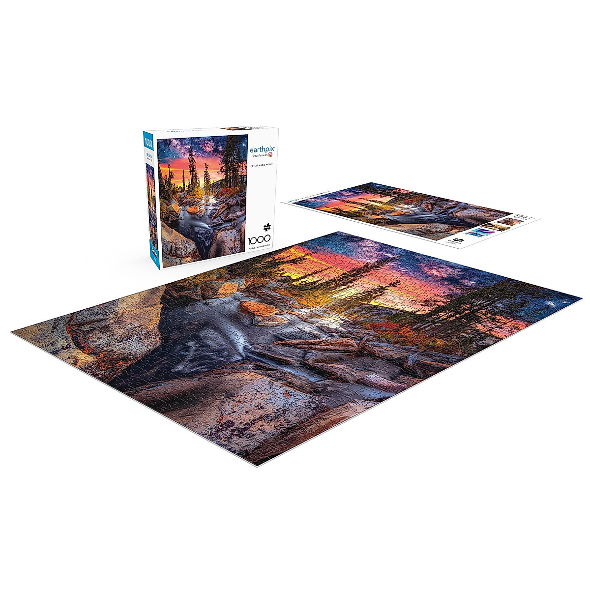 Buffalo Games - Earthpix - Forest Magic Hour - 1000 Piece Jigsaw Puzzle for Adults -Challenging Puzzle Perfect for Game Nights - Finished Size is 26.75 x 19.75