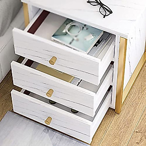 HIGOH Bedside Table Bedside Table Style Household Simple Bedside Table Bedroom Multi-Layer Shelf Small Living Room Multi-Function Cabinet