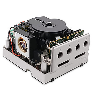 NORMICHIC Gaming Console Mini Fan 3D Print Mount Kit and Mini Fan Radiator for NGC Gamecube, Low Temperature Host Fan Cooling Brushless Radiator 3D Print Mounting Kit (White)