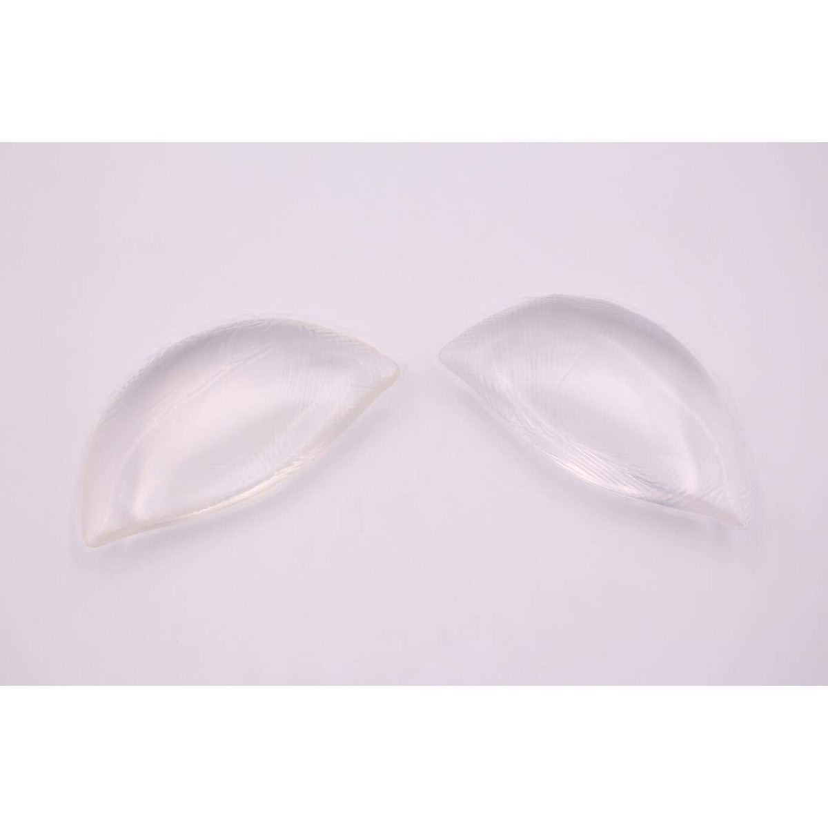 1Pair Thicken Breathable Silicone Gel Bra Inserts Pad Breast Enhancers Push-up Booster Molding Pads Perforated Swimwear for Women Lady Girls Bikini Swimsuit(Clear)