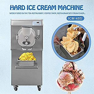Kolice Commercial Bravo Italy Gelato Hard Ice Cream Machine, Italian Water Ice Machine, Street Food Machine- ETL Certificate, High Production: 23-27gallon/hour