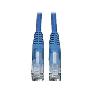Eaton Tripp Lite Cat6 Gigabit Snagless Molded Patch Cable (RJ45 M/M) - Blue - 50 Piece Bulk Pack, 7-ft.(N201-007-BL50BP)