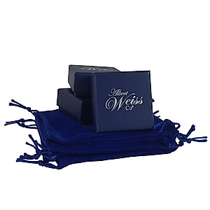 Weiss Monogram Necklace - with Crystal and Signature on Reverse, 18"-21" (T)