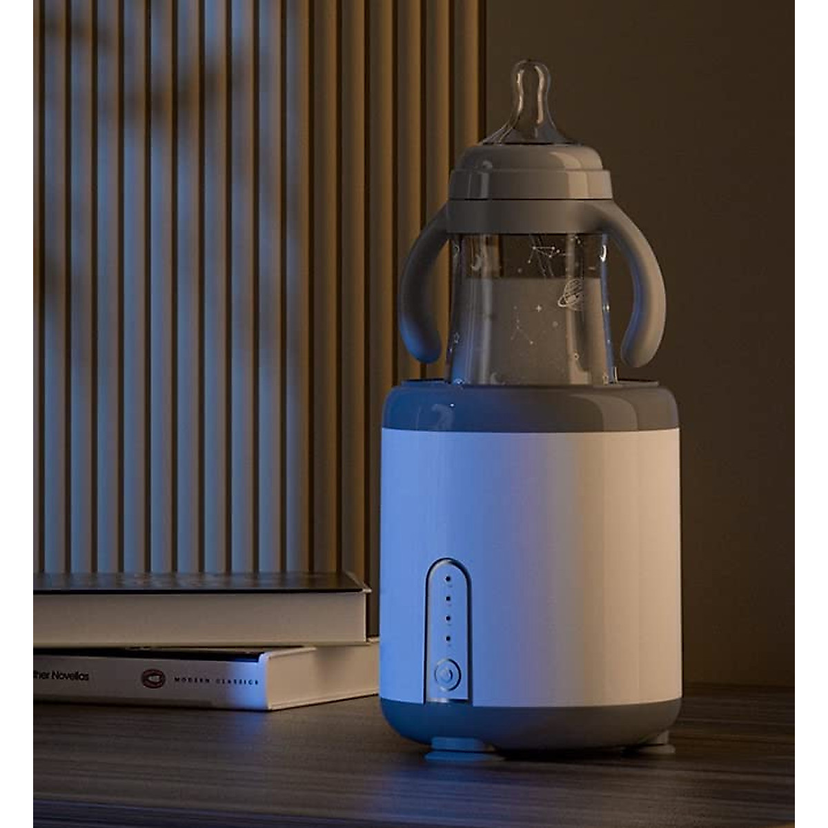 Baby Formula Dispensers & Mixers,360 -Degree Two -Way Shaking Milk,Shake Milk Evenly and Less Bubbles,Three -Gear Timing Milk,Wireless Portable Milk Shake,1200mAh Battery,Baby Bottle Shaker (White)