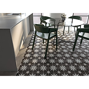 Merola Tile Ursino Star Carrara 7-7/8" x 7-7/8" Porcelain Floor and Wall Tile