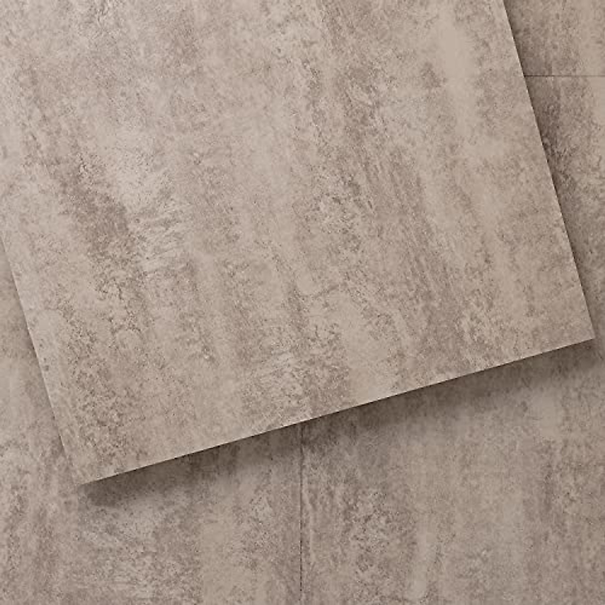 Luxury Vinyl Flooring Tiles by Lucida USA | Peel and Stick Floor Tile for DIY Installation | Sample Decorative-Look Plank | Cement | BaseCore | 6 inch x 12 inch
