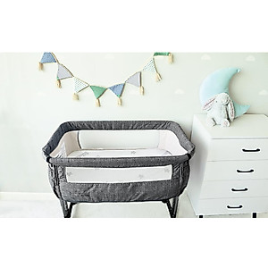 Bassinet Mattress Pad Fit for Chicco LullaGo Anywhere Portable (28" x 15") and SnuzPod 4 Bedside, Waterproof Breathable Soft, Baby Foam with Removable Zippered Cover