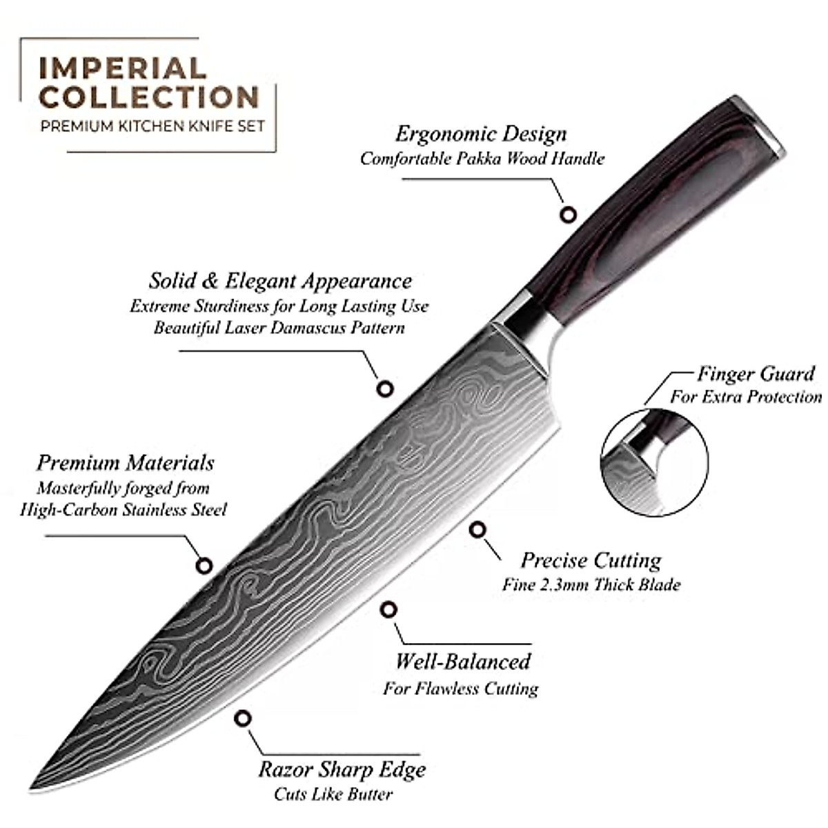 SENKEN 14-piece Japanese Kitchen Knife Set - Imperial Collection