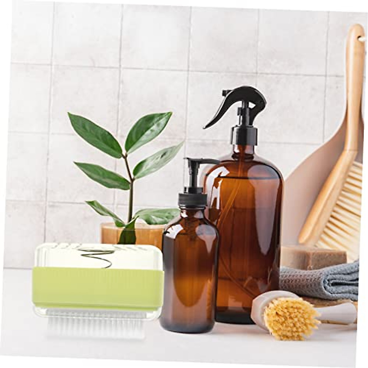 2pcs Box Soap Foaming Box Bathroom Supplies Soap Foaming Holder Soap Soapdish Laundry Brush Bubble Soap Multi-Functional Foaming Soap Dish The Lazy Travel Abs Multifunction