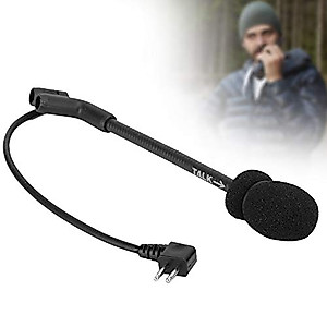 sjlerst Sturdy 2 Pin Microphone, Long Service Life Headset Microphone, for Peltor Comtac Comtac Ii Comtac Iii Armorwerx