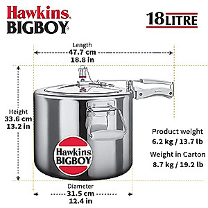 Hawkings Bigboy Aluminium Pressure Cooker