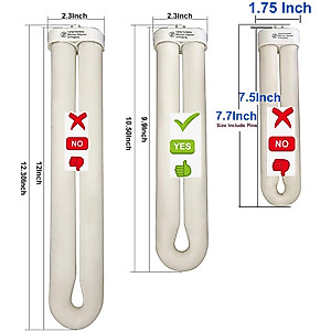 Konideke Replacement Bulbs BF190 Black Light Compatible BK-40D, FUL32T8/BL 365nm, U Shape BL Fluorescent lamp,10 inch 32 Watt 1 Pack