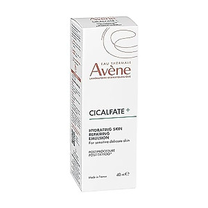 Eau Thermale Avène Cicalfate+ Hydrating Skin Recovery Emulsion - Post-Procedure & Post-Tattoo Restoration - Postbiotic Skincare - Non-Comedogenic & Paraben-Free - 1.3 fl. oz.