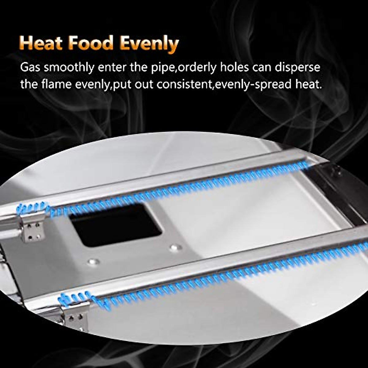 Replacement Parts for Nexgrill 720-0882A 720-0896 720-0925 720-0896B 720-0896C Gas Grills, Includes 5 Ignitors, 5 Stainless Steel Burner Tubes and 5 Flame Tamers Heat Shields Replacement for Nexgrill