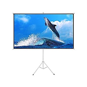 FMOGE Projection Screen,120 Inches, 4:3,4K Image Quality,Portable and Mobile,Ultra-high Color Reproduction,Suitable for Home Theater,Games,Offices,Presentations and Education,Outdoor and Indoor