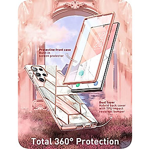 i-Blason Cosmo Designed for Samsung Galaxy S22 Ultra Case & Galaxy Buds2 Pro Case/Galaxy Buds 2 Case/Galaxy Buds Pro Case/Galaxy Buds Live Case