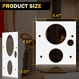 Replacement for Englander Pellet Stove Burn Pot Flange Gasket, Part Number PU-BPG Compatible with Englander Pellet Stove 25-PAF, 55-SHP25, 55-TRP25, 25-PDV, 25-PDVP, 55-SHP15, 55-SHP22