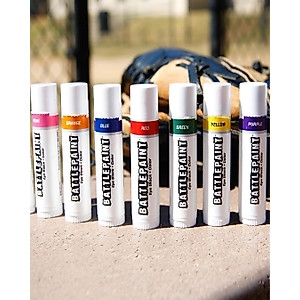 EyeBlack BattlePaint – Bright Colored Under Eye Black Grease for Pro Athletes and Super Fans – Baseball, Softball, Football – 1 Stick – Pink