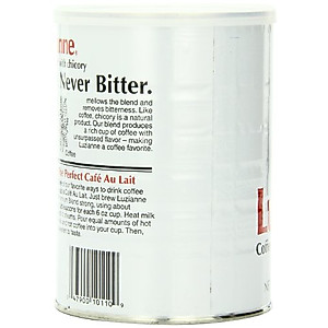 Luzianne Premium Blend Ground Coffee & Chicory, 16 Ounce Canister (Pack of 3)