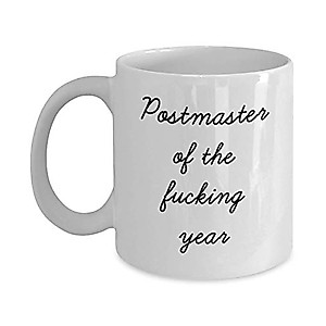 Best Postmaster Mug Funny Appreciation Mug for Coworkers Gag Swearing Mug for Adults Novelty Tea Cup
