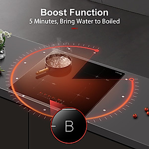 GASLAND Induction Cooktop 4 Burners, Drop-in 24 Inch Induction Stovetop IH60BF 240V Electric Hob, 9 Power Levels, Slide Touch Control, Child Safety Lock, 1-99 Minutes Timer