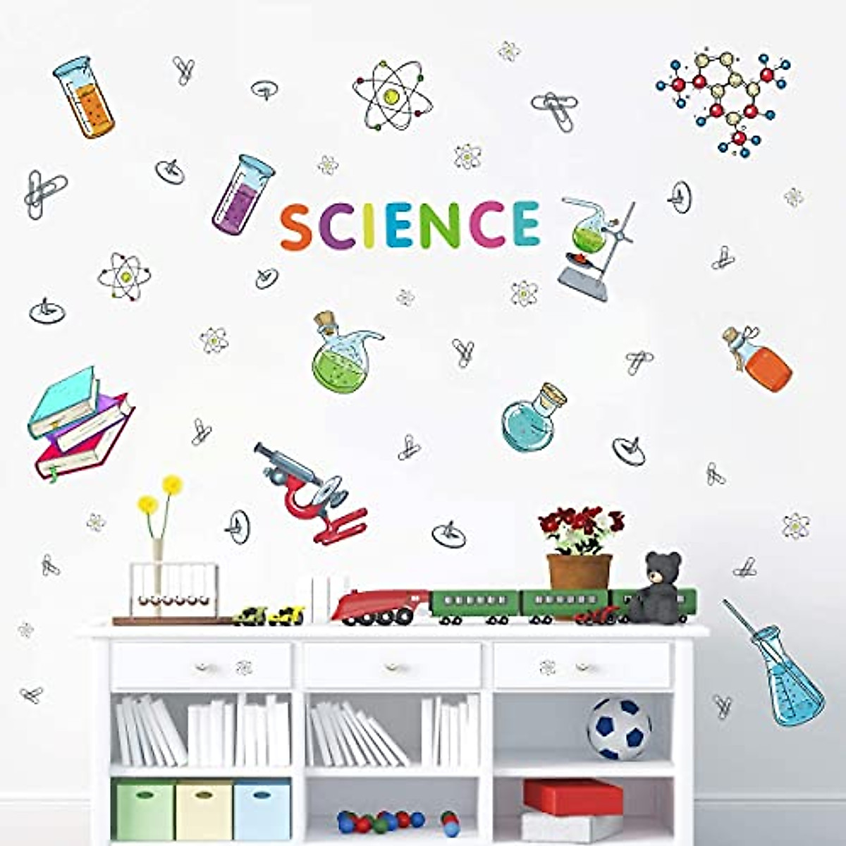 IARTTOP Colorful Student Science Laboratory Wall Decal, Chemical ...