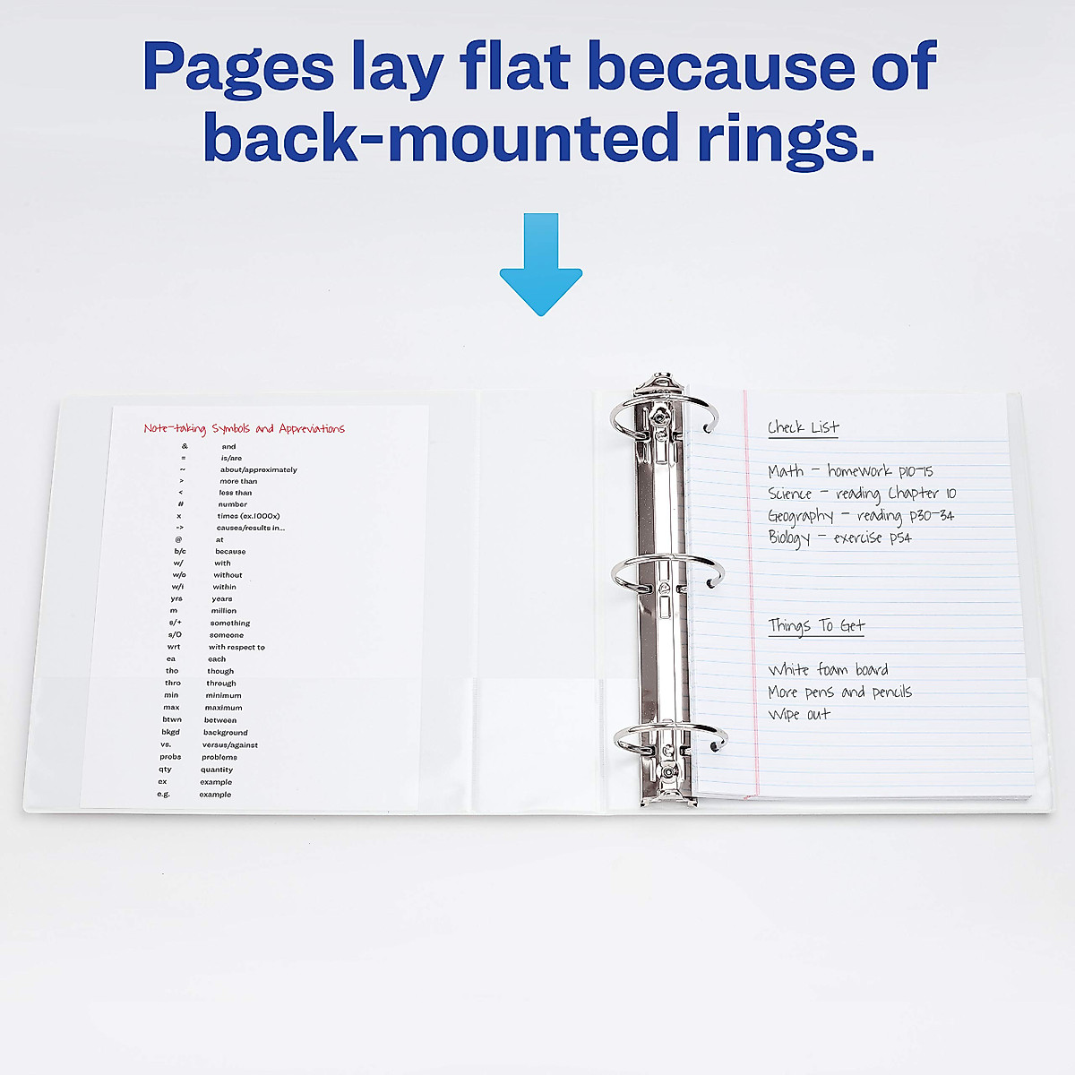 Avery Mini Economy View Binder with 1 Inch Round Ring, 5.5 x 8.5 inches, White, 1 Binder (5806)