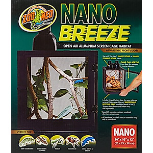 Zoo Med Labs Nano Breeze Alumuninum Screen Cage 10 x 10 x 12