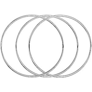 Metmejiao Classic 6pcs Lots 925 Silver Thin Round Stackable Polished Bangle Bracelet with Fresh Simple Style Bracelet Cuff Bangle