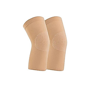 Knee Brace Knitted Pressure Knee Support Support Injury Pressure Protection Gel Pads for Knee Support for Men Women