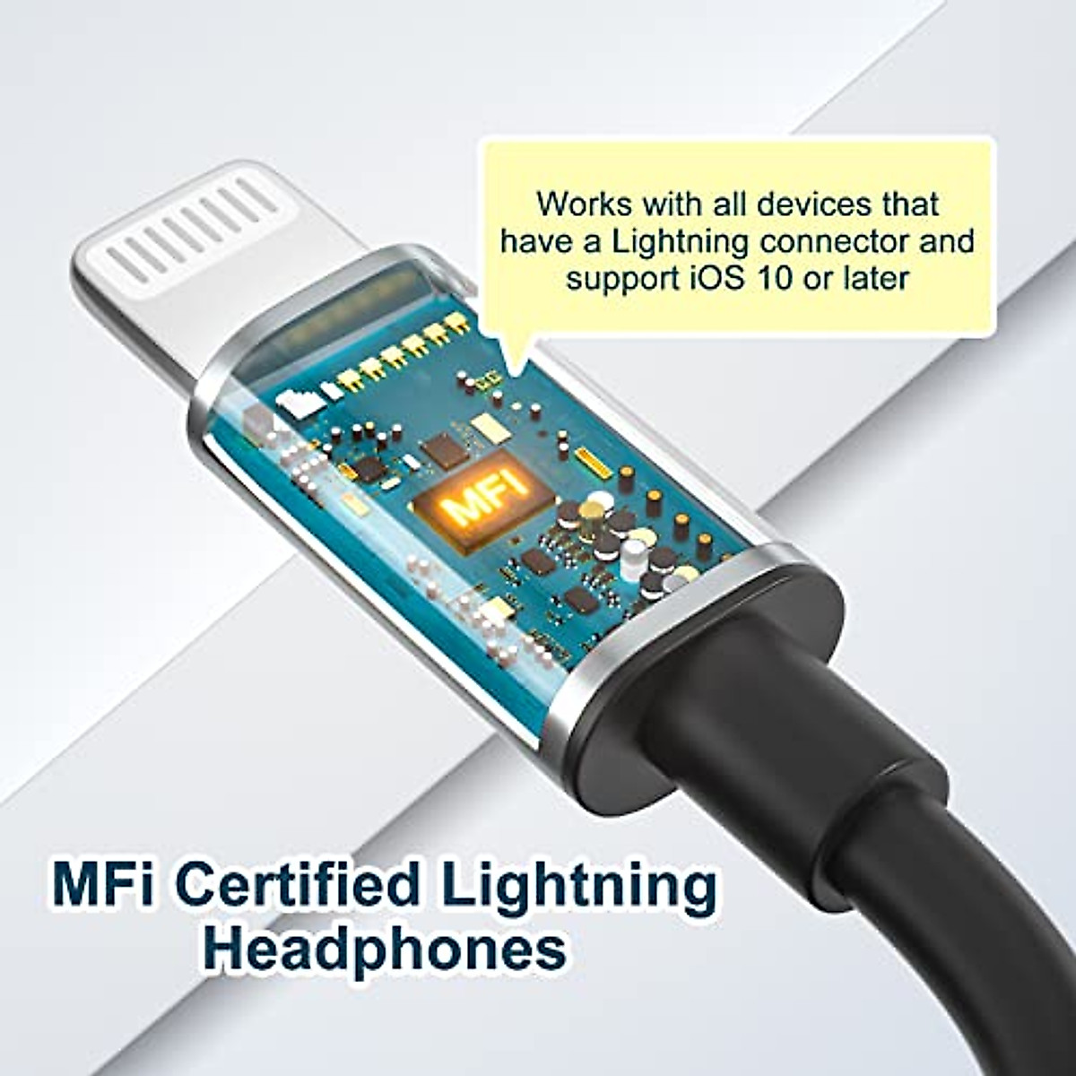 Gsangoo for iPhone Headphones Wired, MFi Certified Lightning Headphones for iPhone 14 13 12 11 Pro Max Earbuds Wired with Microphone Wired Control Magnetic in-Ear Earphones for iPhone SE XR XS 8 Plus