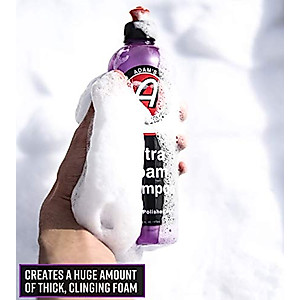 Adam's Polishes Ultra Foam Shampoo 16oz - Our Most Sudsy Car Shampoo Formula Ever - pH Neutral Formula for Safe, Spot Free Cleaning - Ultra Slick Formula That Wont Scratch or Leave Water Spots