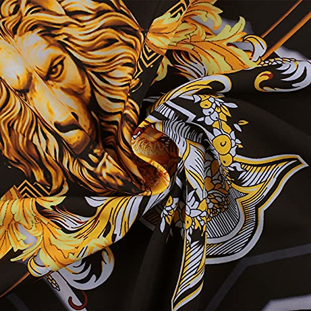 KevaMolly Floral Dress Shirt for Men Long Sleeve Luxury Printed Design Shirts for Men Premier Shirts Western Button Down Baroque Shirts