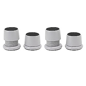 Furniture Riser Height 4 Pack Furniture Leg Mat Non Slip ABS Edges for Sofa (Gray)