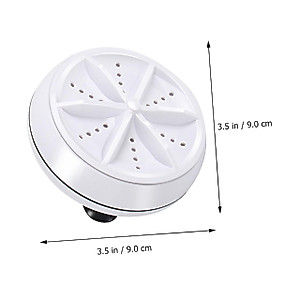 5pcs Rotate Scrubber Ultrasonic Turbines Washing Machine Washing Machine Mini Washer Washing Supplies Travel Washing Machine Mini Cleaner Portable Washer Travel Washer