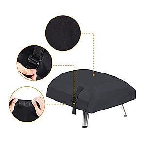 Blackhoso Carry Cover 600D Heavy Duty Pizza Oven Cover for Ooni Koda 16 Pizza Oven - Dust-proof, Water-proof and UV-proof