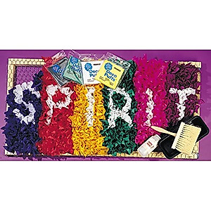 TCDesignerProducts Orange Tissue Parade Float Pomps Pack of 300-5-1/2 Inch Square Sheets, Parade Float Decorations for Trailer, Party Decorations