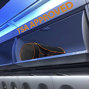 Millenti Sports Duffle Bag for Women Men - Weekender Travel Backpack 40l Gym Bag w/Shoe Compartment - Lacrosse Duffle Bag, Soccer Bag, Basketball, Volleyball, Football, DB-BLK/ORANGE