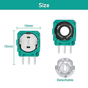 EEEKit 20pcs Replacement Trimmer Potentiometer Sensor for PS4 Controllers, 10k Ohm Trim-Pot Gasket Repair Parts for Xbox One PS3 PS4 Switch Pro Thumb Stick Analog Joystick